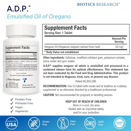 patented oregano formula for digestion