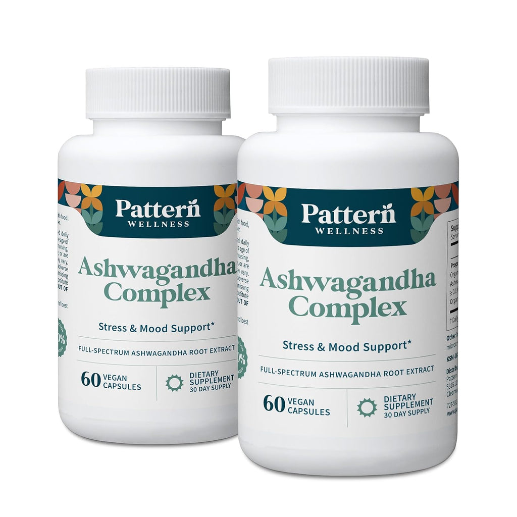 Pattern Wellness ashwagandha capsules for stress relief