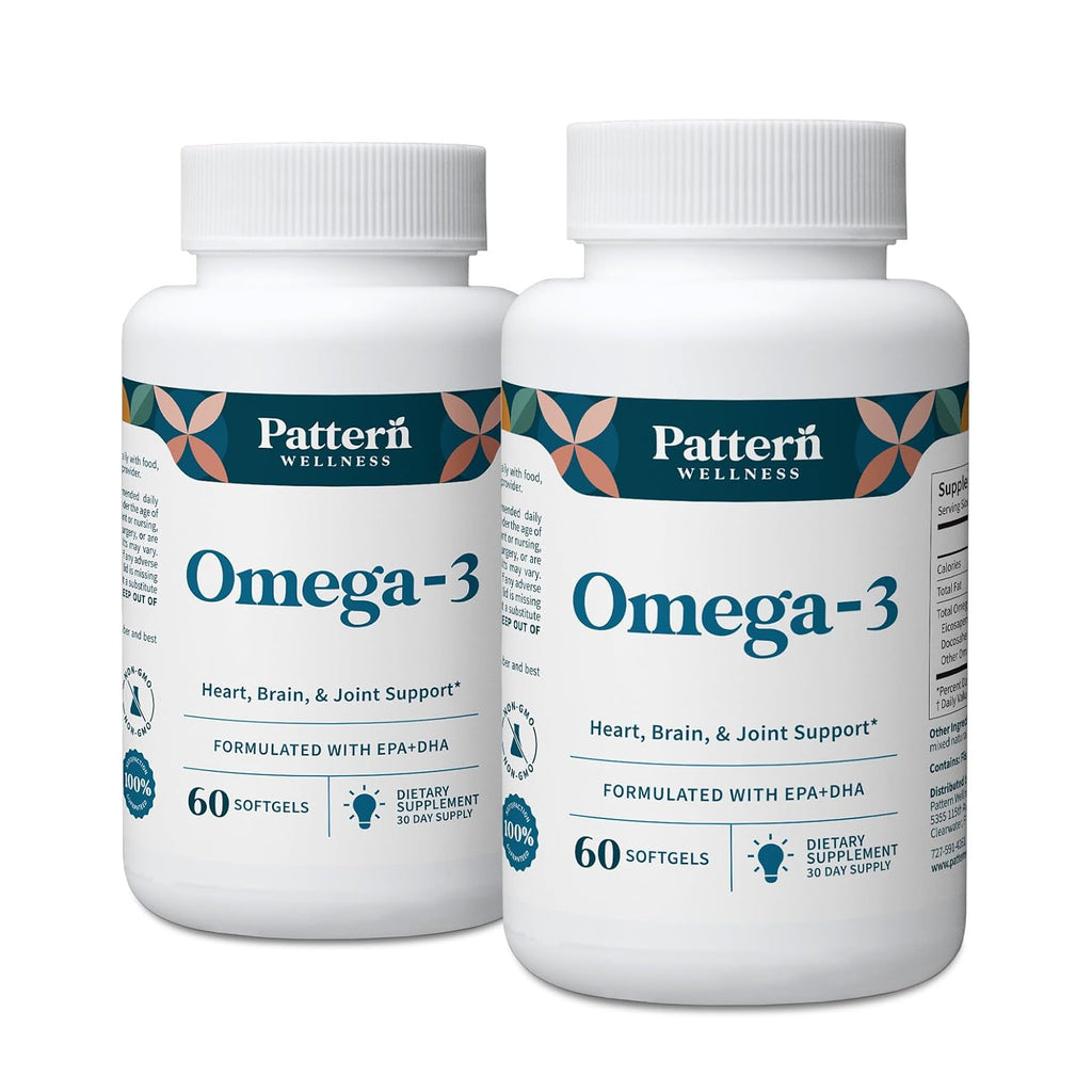Pattern Wellness Omega 3 softgels