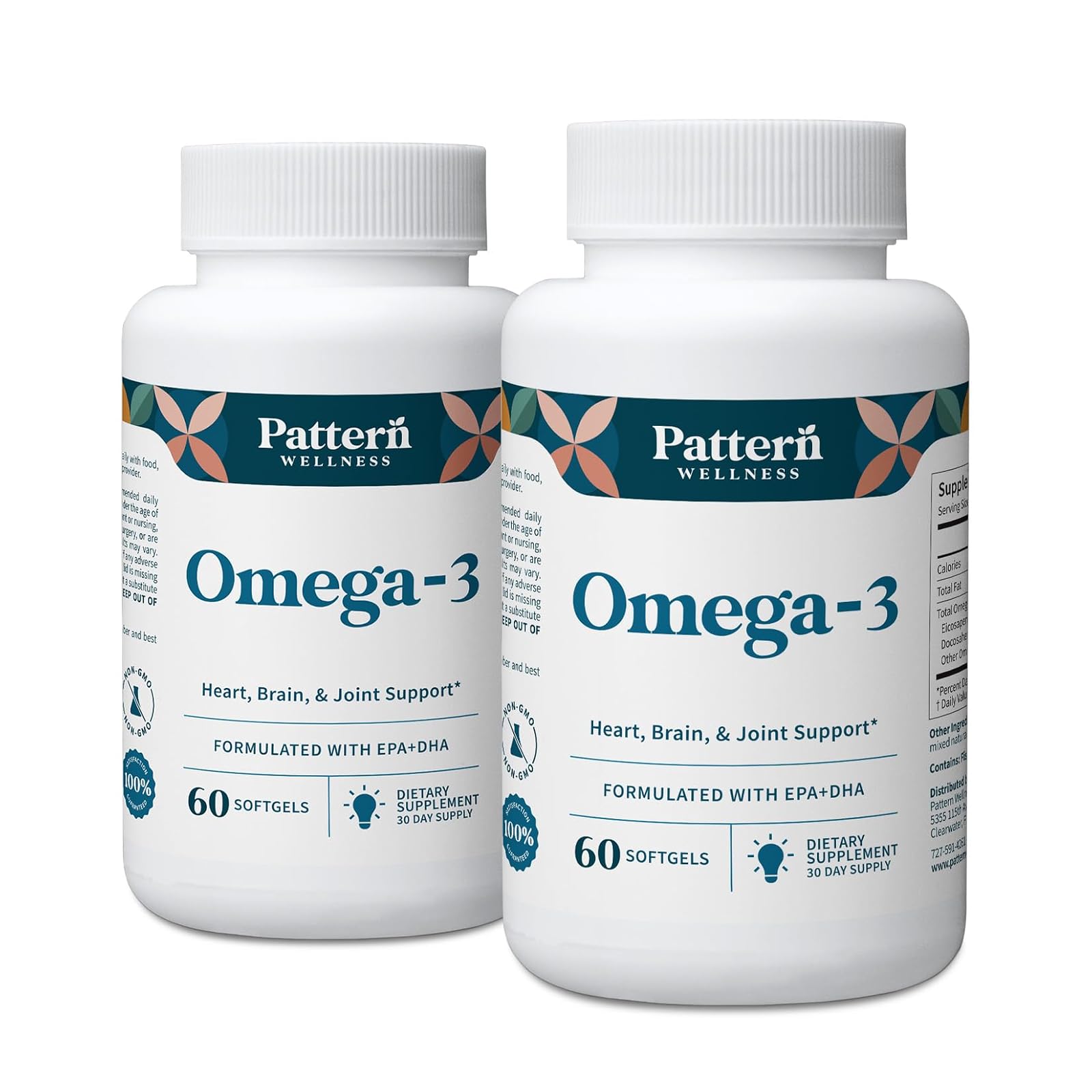 Pattern Wellness Omega 3 softgels