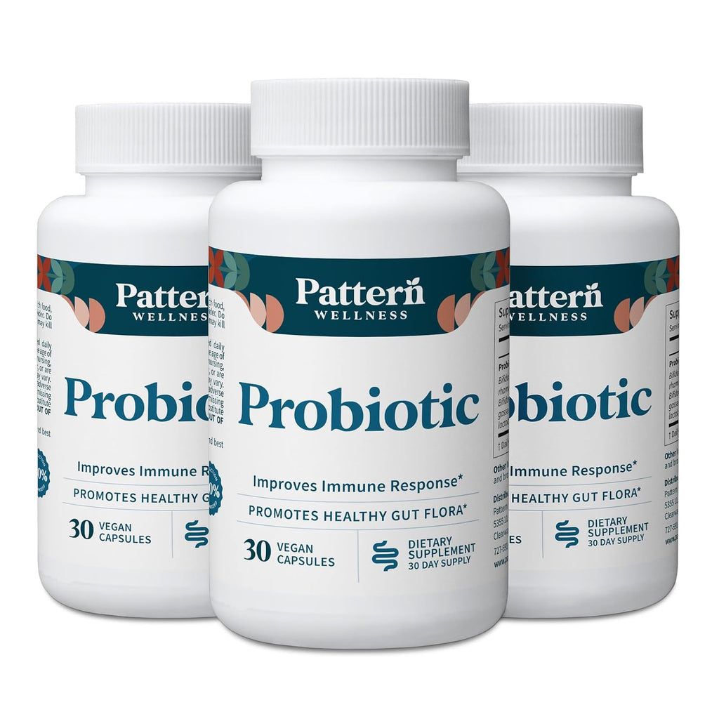 Pattern Wellness probiotic capsules for digestion