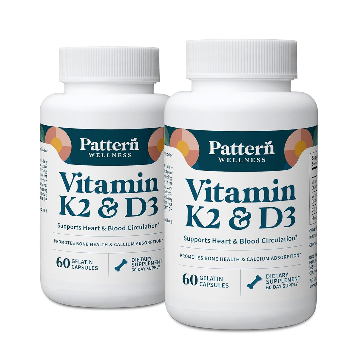 Pattern Wellness Vitamin K2 D3 capsules