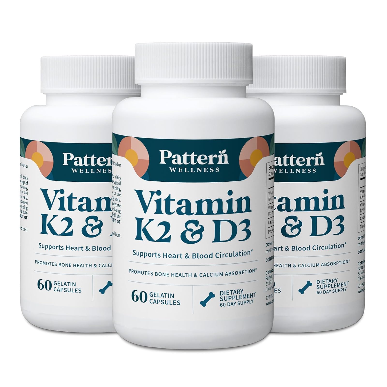 Pattern Wellness Vitamin K2 D3 capsules