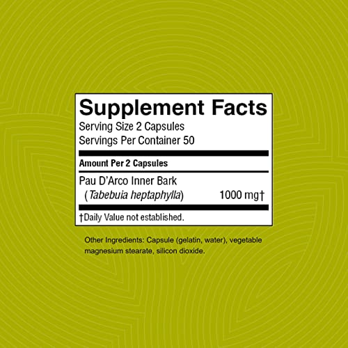 Pau D' Arco capsules for vitality