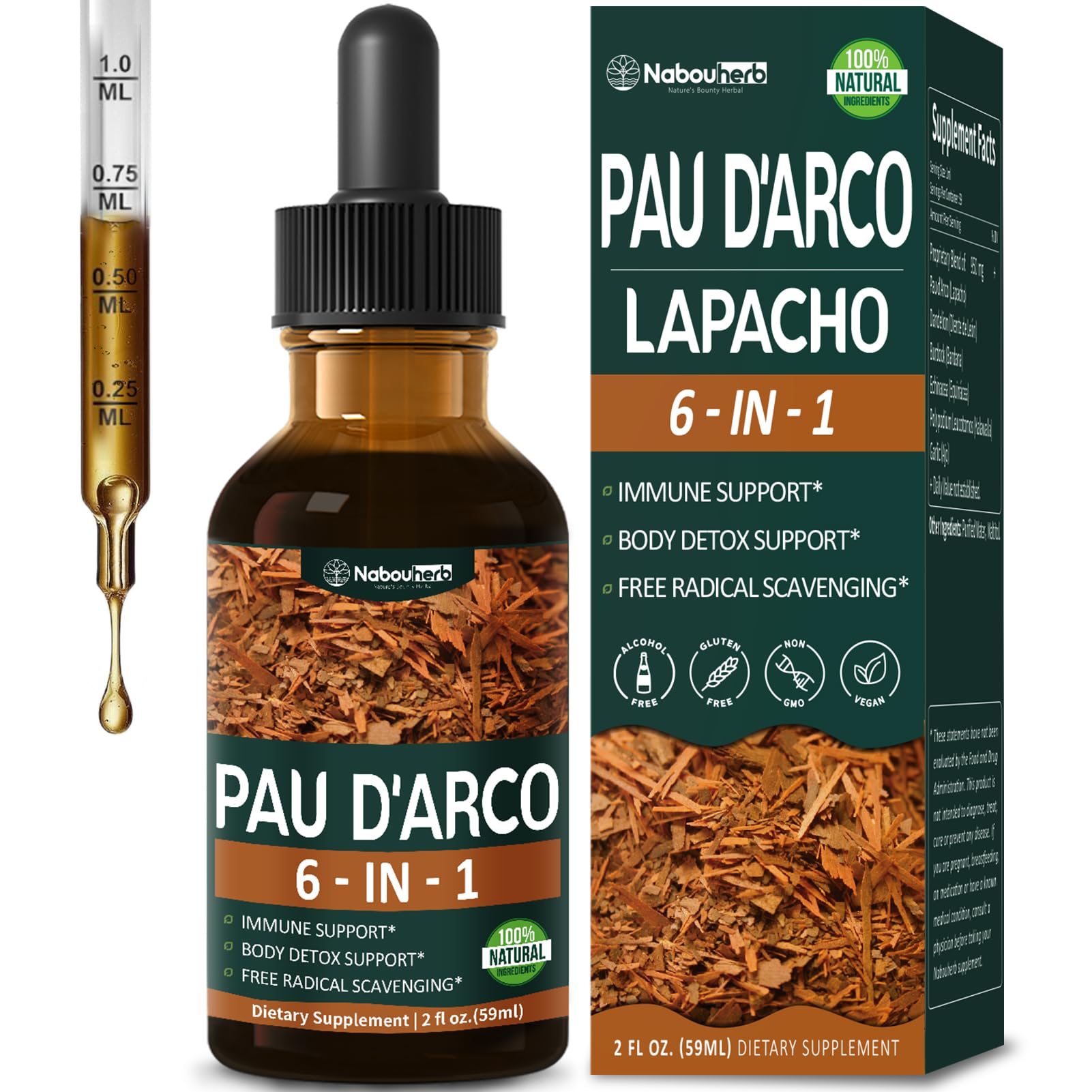PAU d'Arco drops for immune support
