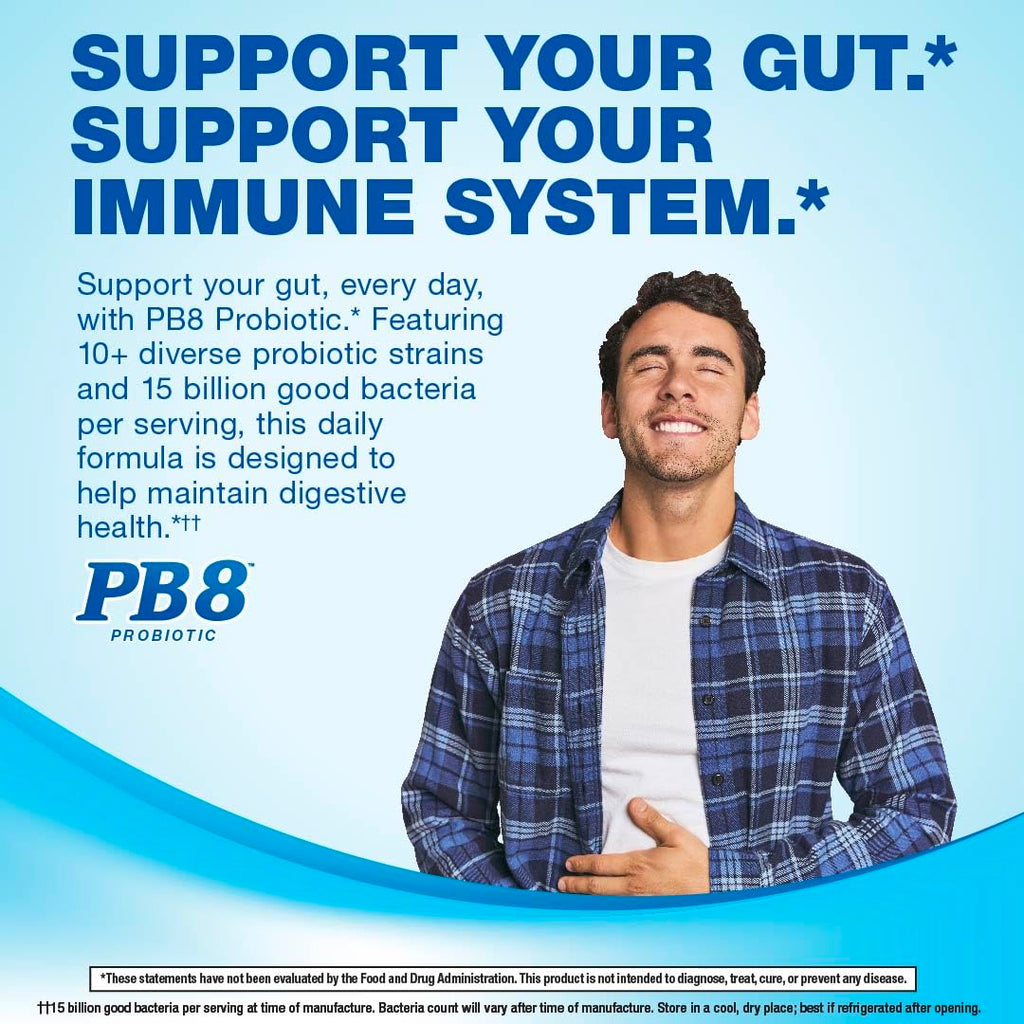 PB8 probiotic supplement for daily wellness