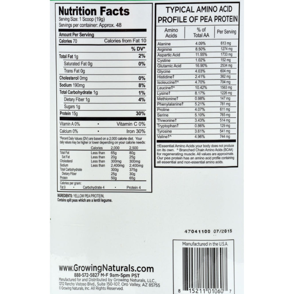 pea protein powder for protein bars