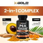 Pea turmeric tea supplement