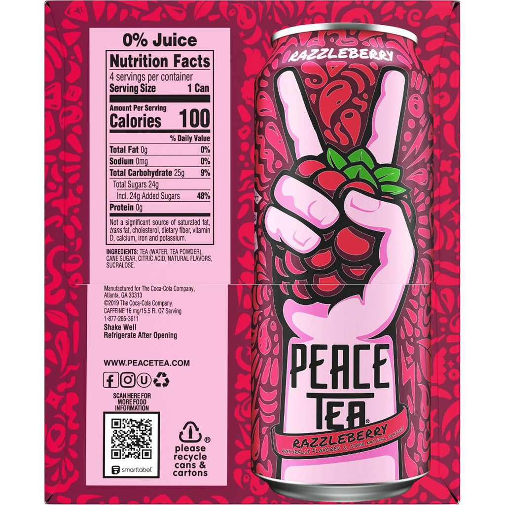 Peace Tea Razzleberry flavour