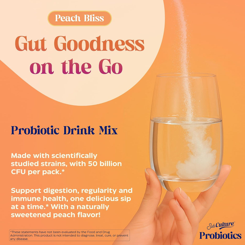 Peach Bliss probiotic powder
