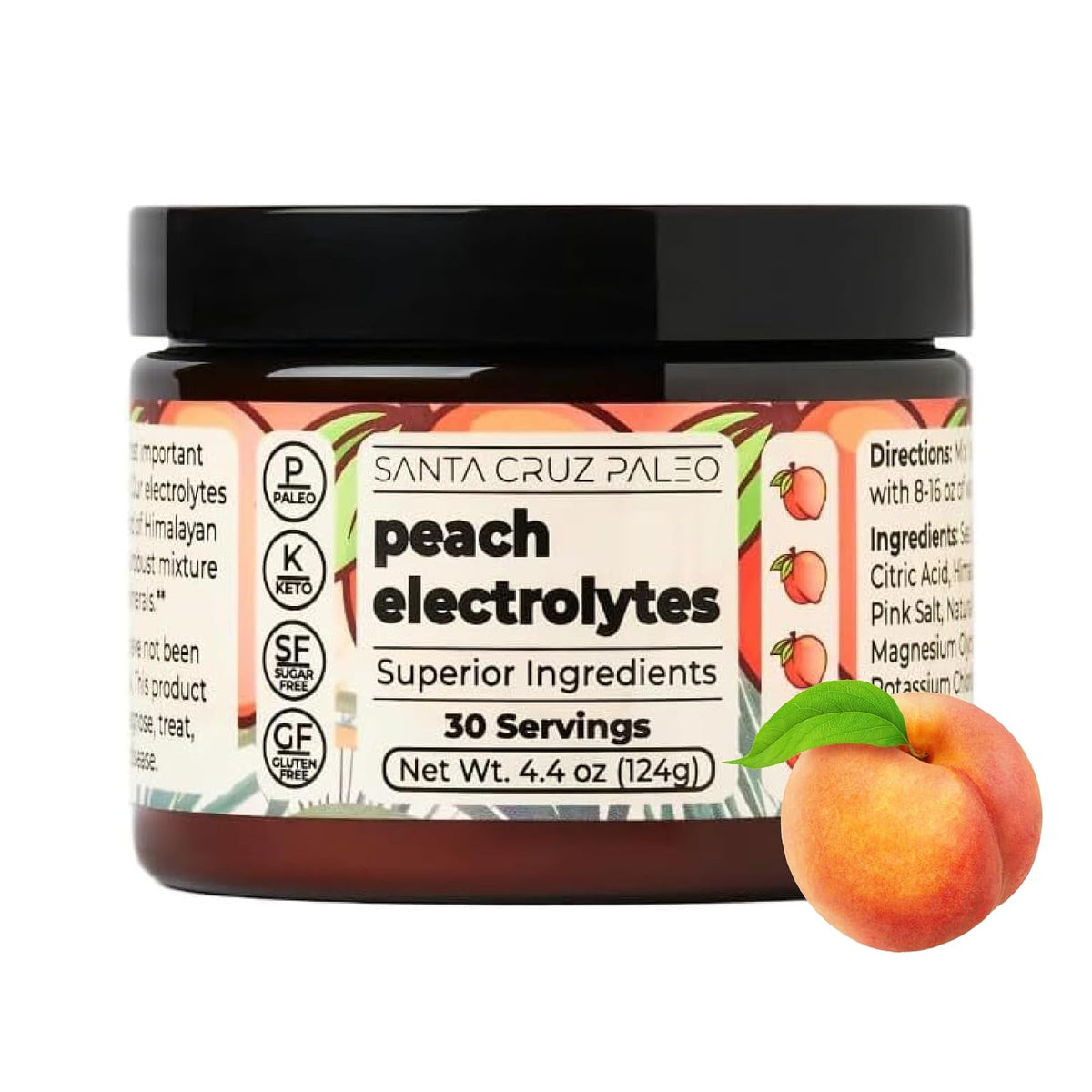 peach electrolyte powder for hydration