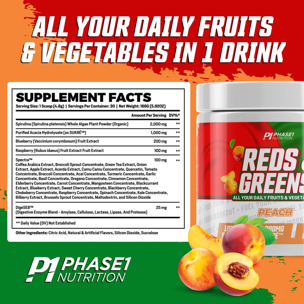 Peach flavor spirulina for digestion