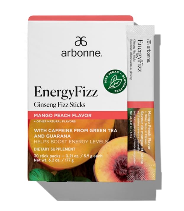 Peach flavored ginseng energy sticks