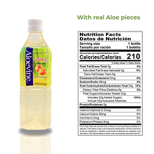 peach flavour aloe vera supplement