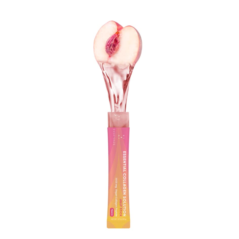 peach flavour collagen peptides snack