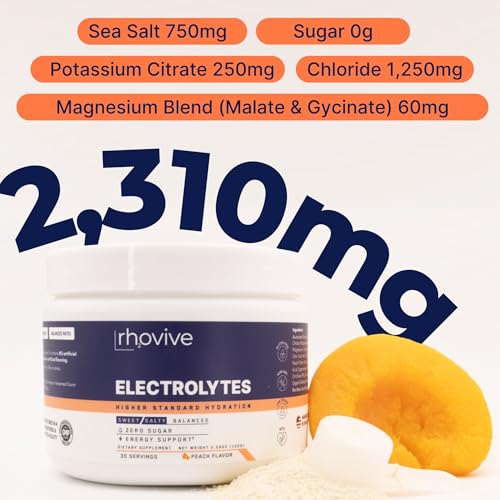 peach flavour electrolyte supplement 30 servings