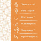 Peach flavour magnesium gummies for sleep support