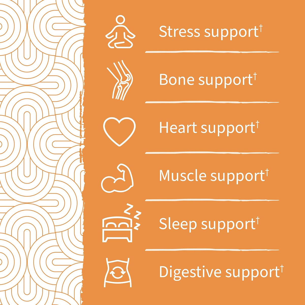 Peach flavour magnesium gummies for sleep support