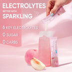 Peach flavour sports electrolyte mix