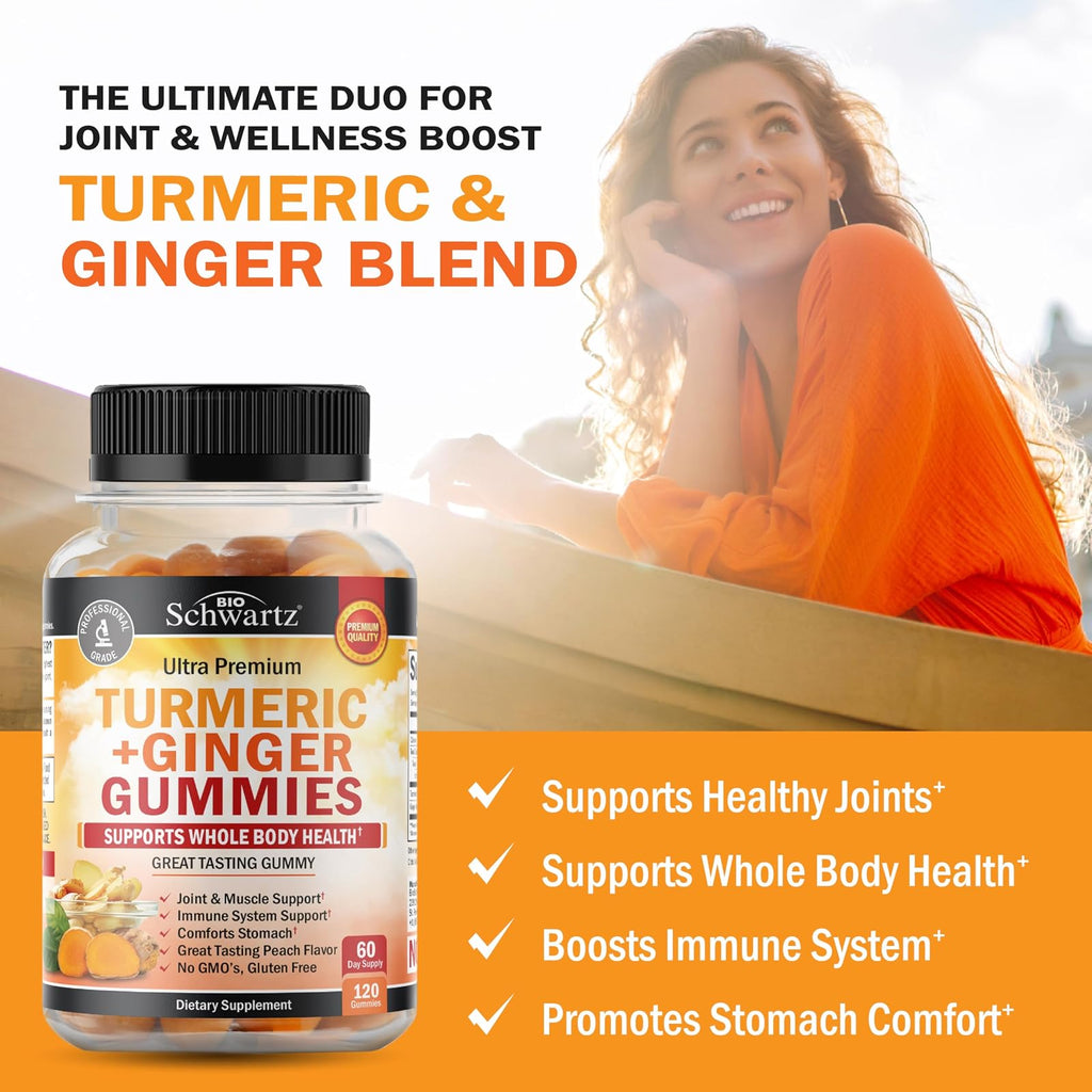 peach flavour turmeric ginger supplements