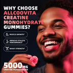 Peach flavoured creatine monohydrate gummies
