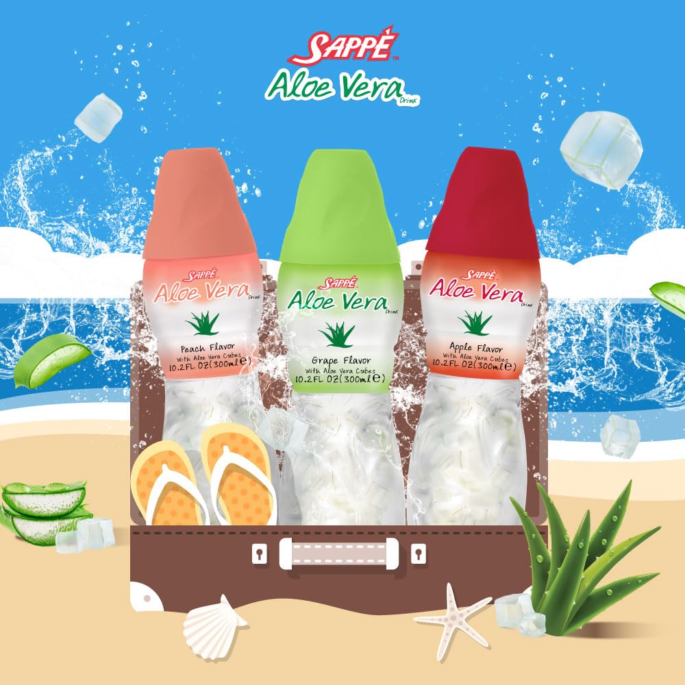 peach-flavoured herbal wellness beverage