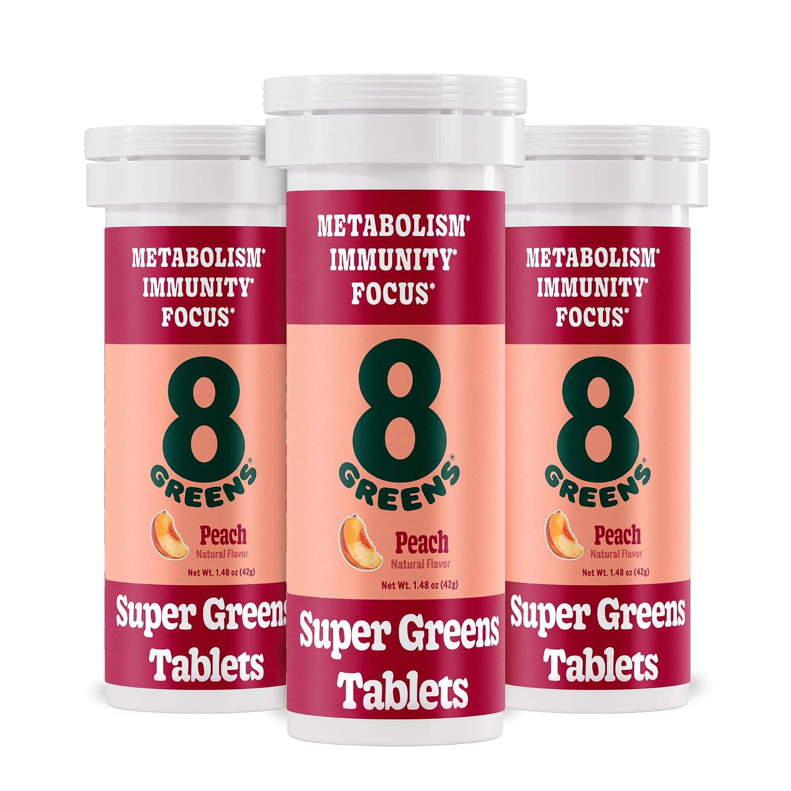 Peach flavoured multivitamins for adults