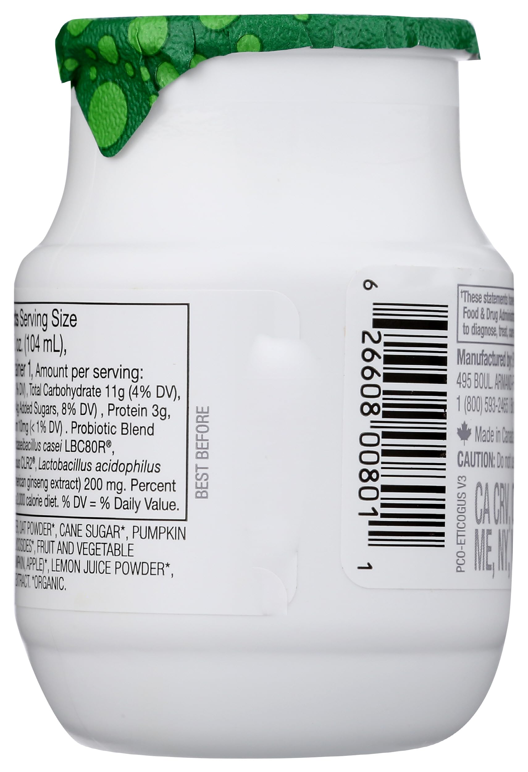 peach flavoured probiotic drink