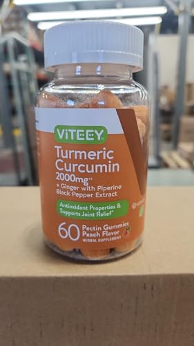 peach-flavoured turmeric gummies for adults