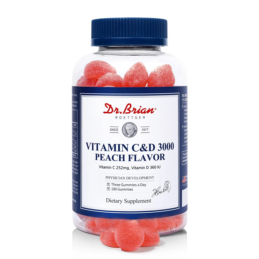 peach flavoured vitamin D3 gummies