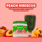 Peach Hibiscus greens powders for smoothies