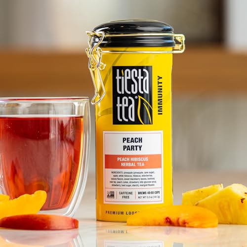 Peach Hibiscus loose leaf infusion
