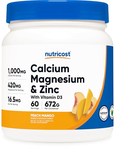 Peach mango calcium supplement powder