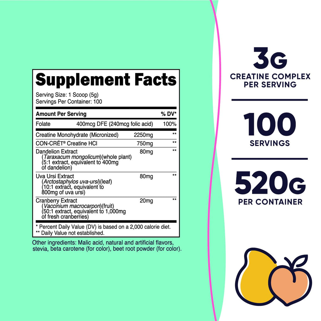 Peach mango creatine for muscle growth