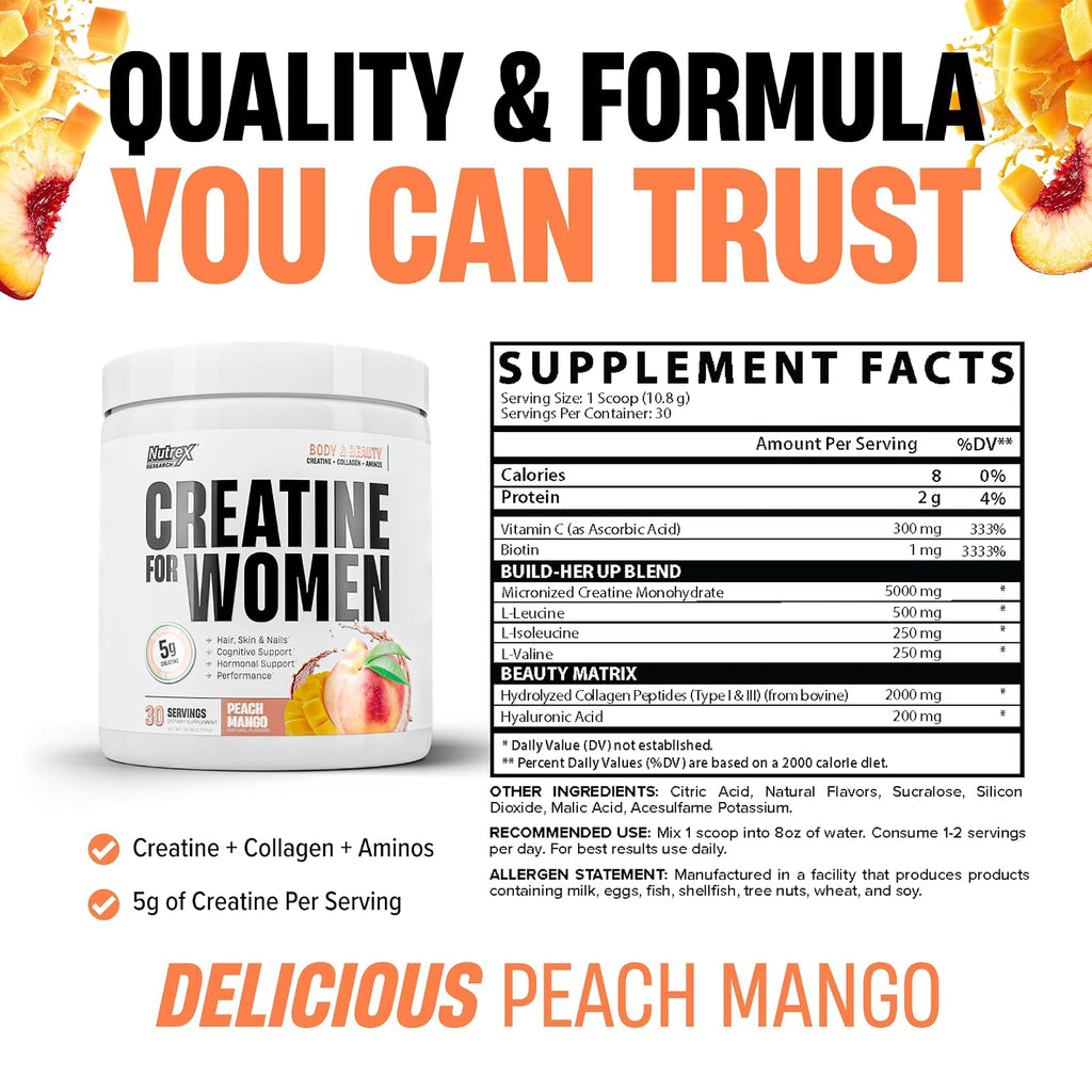peach mango creatine monohydrate supplement