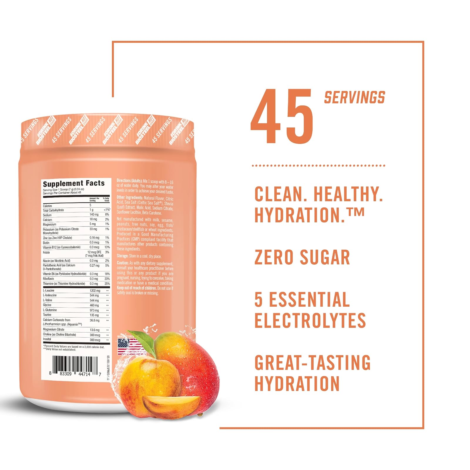 Peach mango electrolyte powder benefits