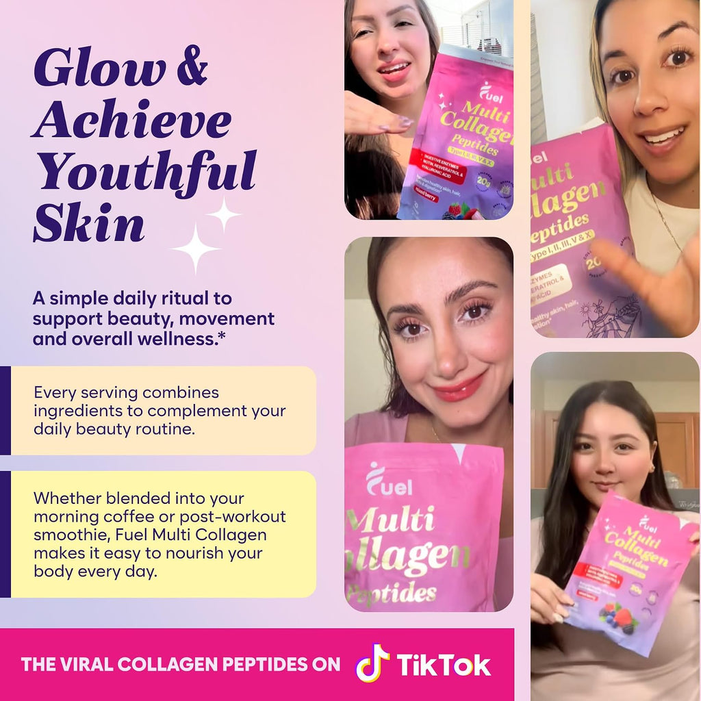 Peach mango flavour collagen supplement