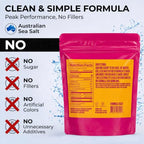 Peach mango flavour electrolyte powder