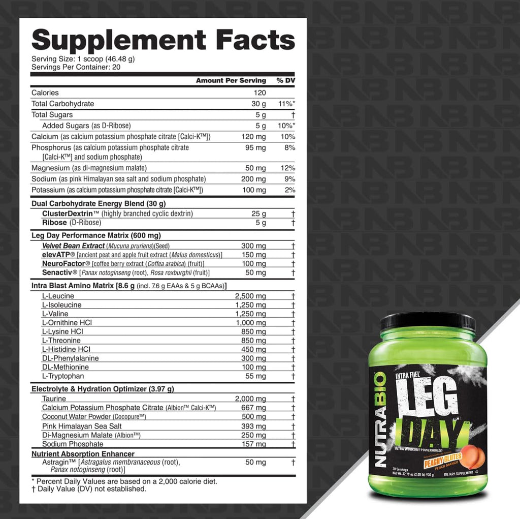 Peach mango intra workout supplement