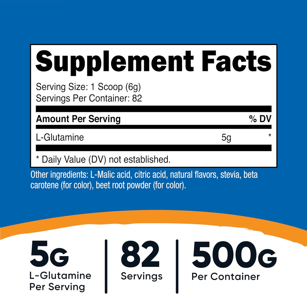 Peach mango l-glutamine supplement benefits