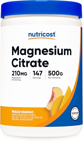 Peach mango magnesium supplement for wellness
