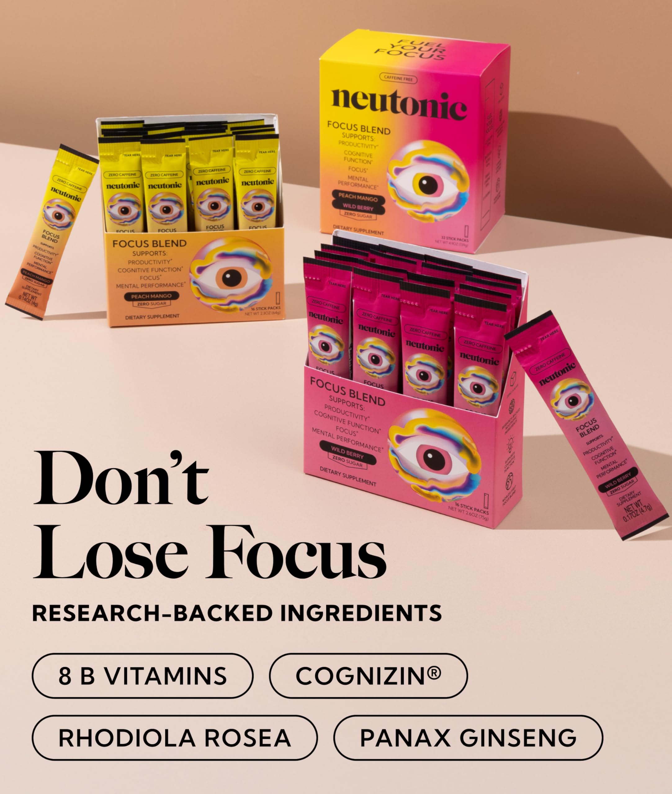 Peach mango nootropic focus blend