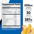 Peach mango pre-workout for focus