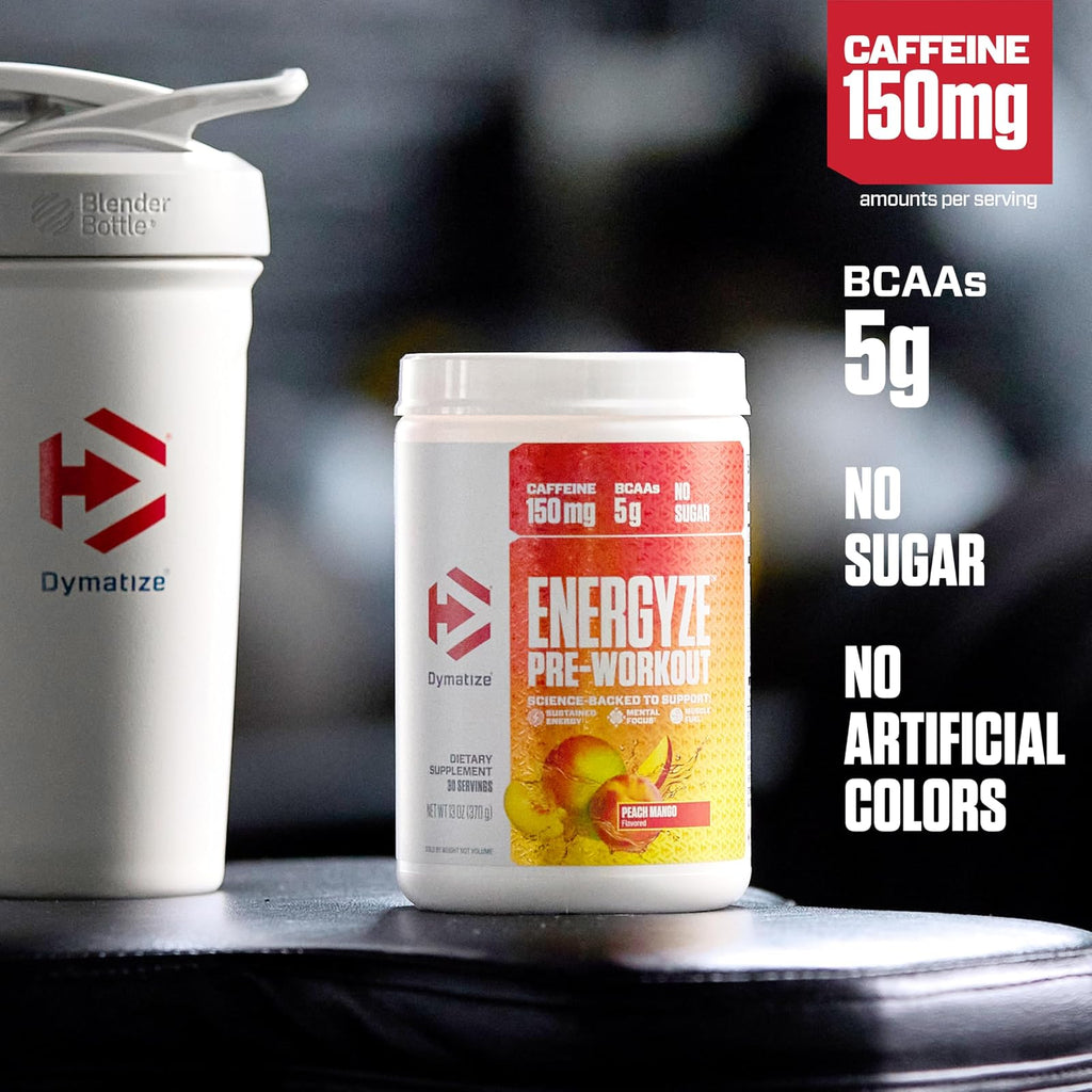 Peach mango pre-workout powder