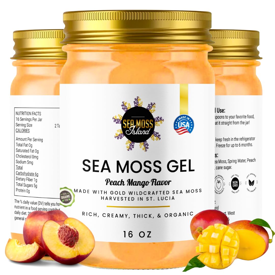 Peach mango sea moss gel nutrition