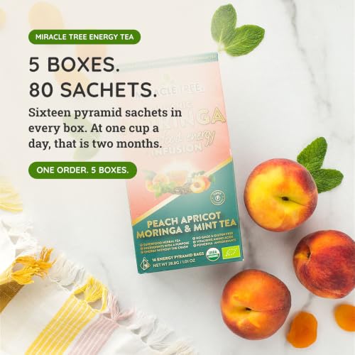 Peach mint apricot herbal tea blend