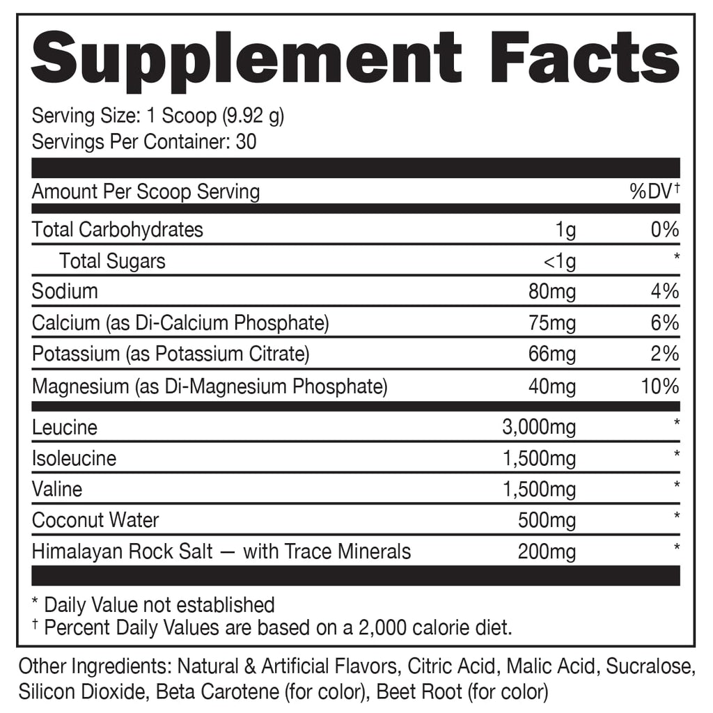 Peach Ring flavour BCAA supplement