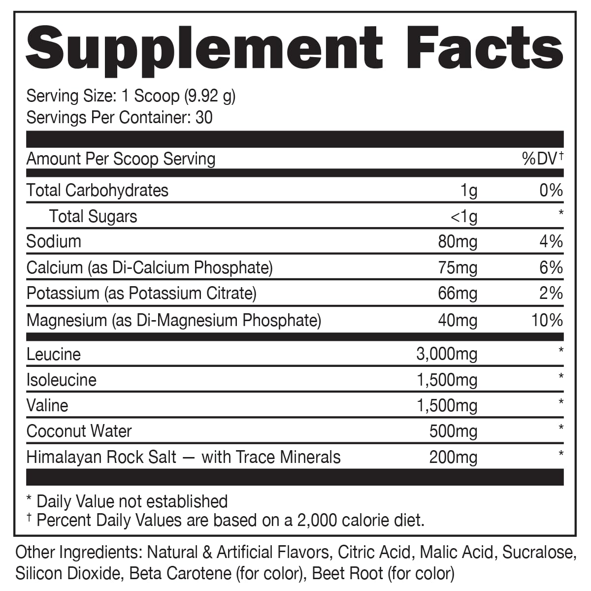 Peach Ring flavour BCAA supplement