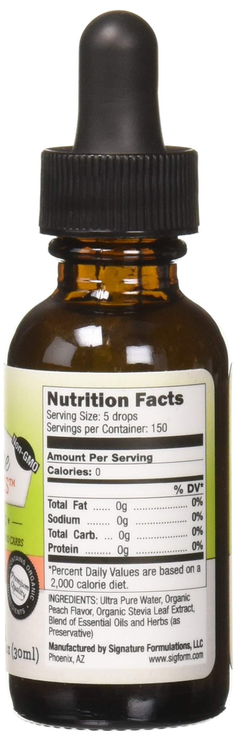 Peach stevia for low-calorie diets