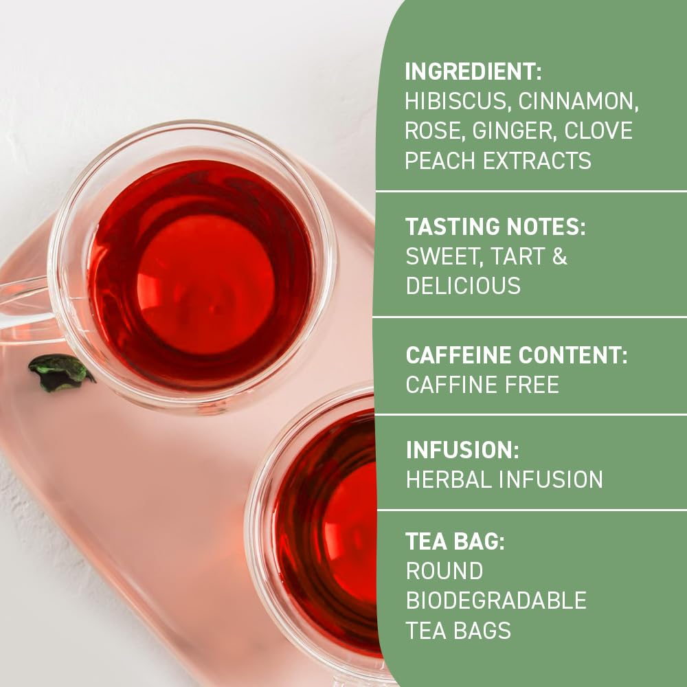 peach tea bags for a fruity infusion